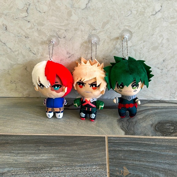Toys | Todoroki Bakugo And Deku Suction Cup Keychains | Poshmark